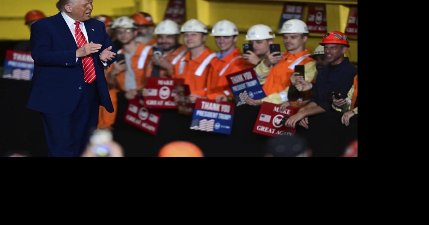 Trump tells US steelworkers he’s going to double tariffs on foreign ...