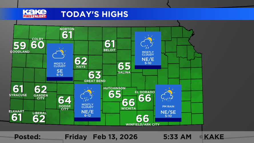 Late-week rain on the way to KAKEland | Trusted News Source for Wichita ...
