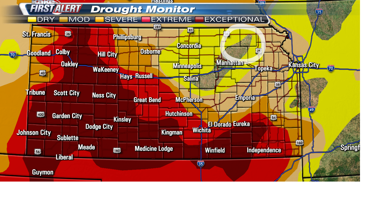 No change in drought conditions across KAKEland | Weather | kake.com