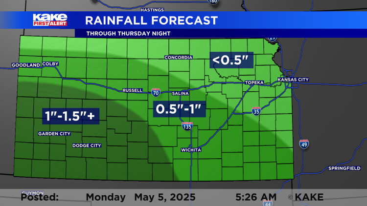Much needed rain on the menu for KAKEland | Trusted News Source for ...