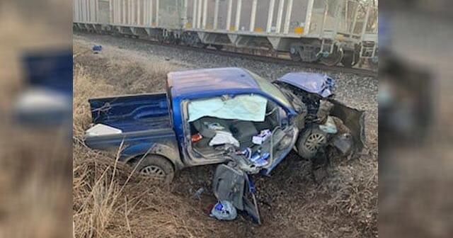 Man seriously injured when train hits pickup truck near Udall | Stories ...