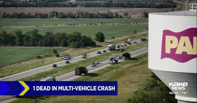 One Dead In Crash On Interstate Near Valley Center Video Kake
