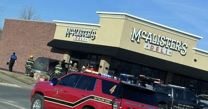 Driver critically injured after vehicle crashes into west Wichita ...