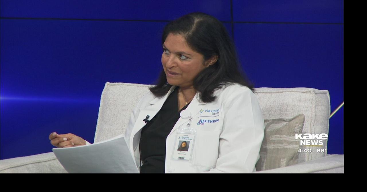 Simone Culver, PA, with the Via Christi Breast Wellness Center talks ...
