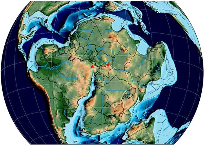 Matching sets of dinosaur footprints found on opposite sides of the ...