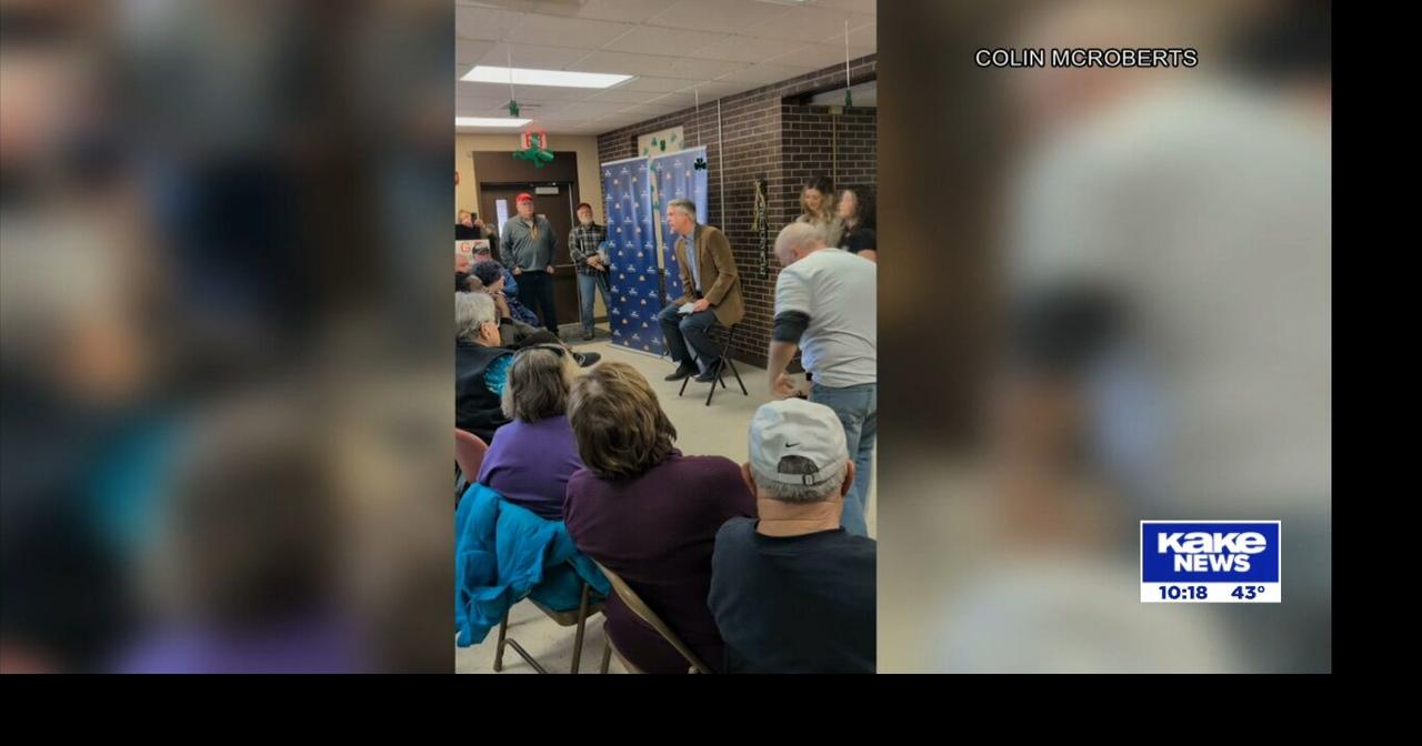 Constituents sound off on Senator Roger Marshall walking out of Oakley ...