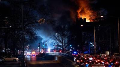 DC firefighters battle blaze in historic firehouse near US Capitol ...