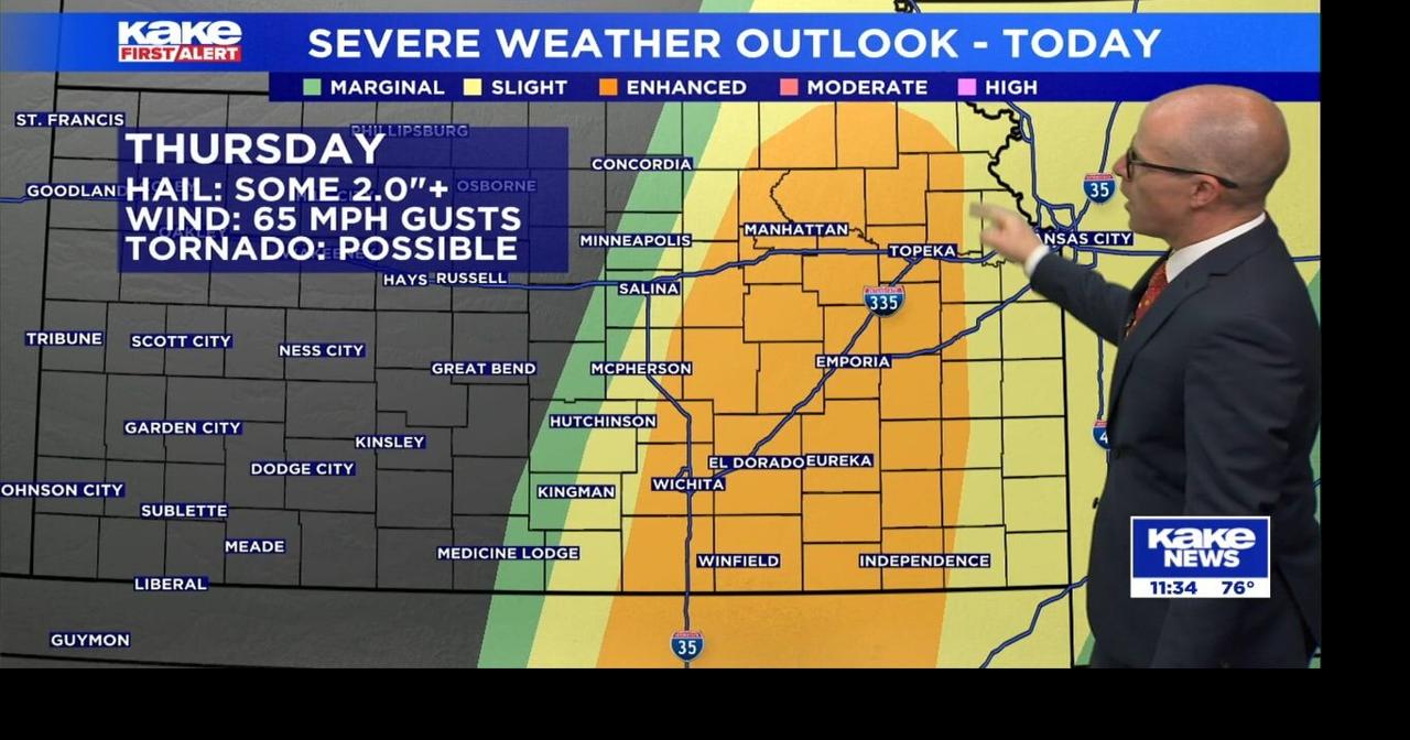 Thursday Severe Weather Threat | Video | kake.com