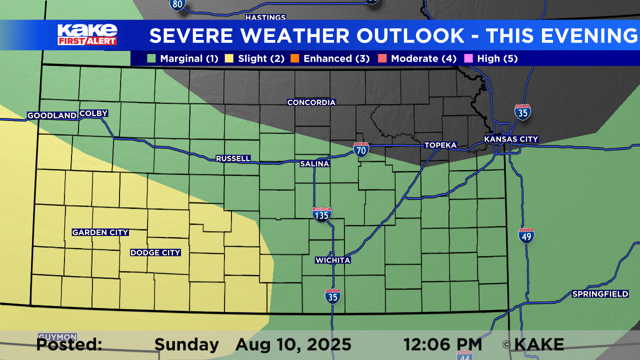 Severe weather likely across Kansas Sunday night | Trusted News Source ...