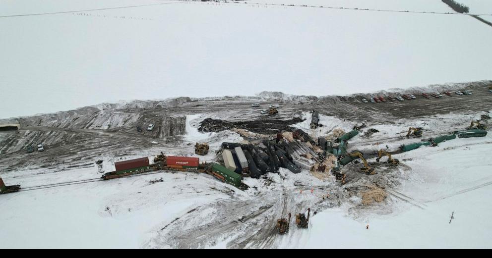 Train derails in rural North Dakota and spills chemical | News | kake.com