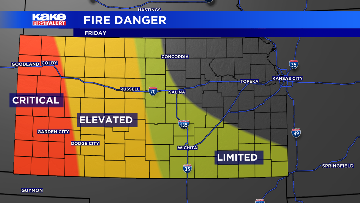 High wind, fire danger and treacherous travel conditions for Friday and ...