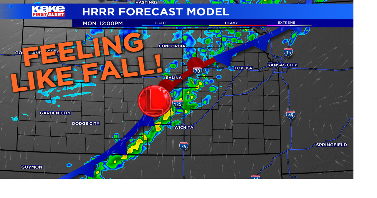 Cold front brings rain, thunder and cooler temperatures to KAKEland ...