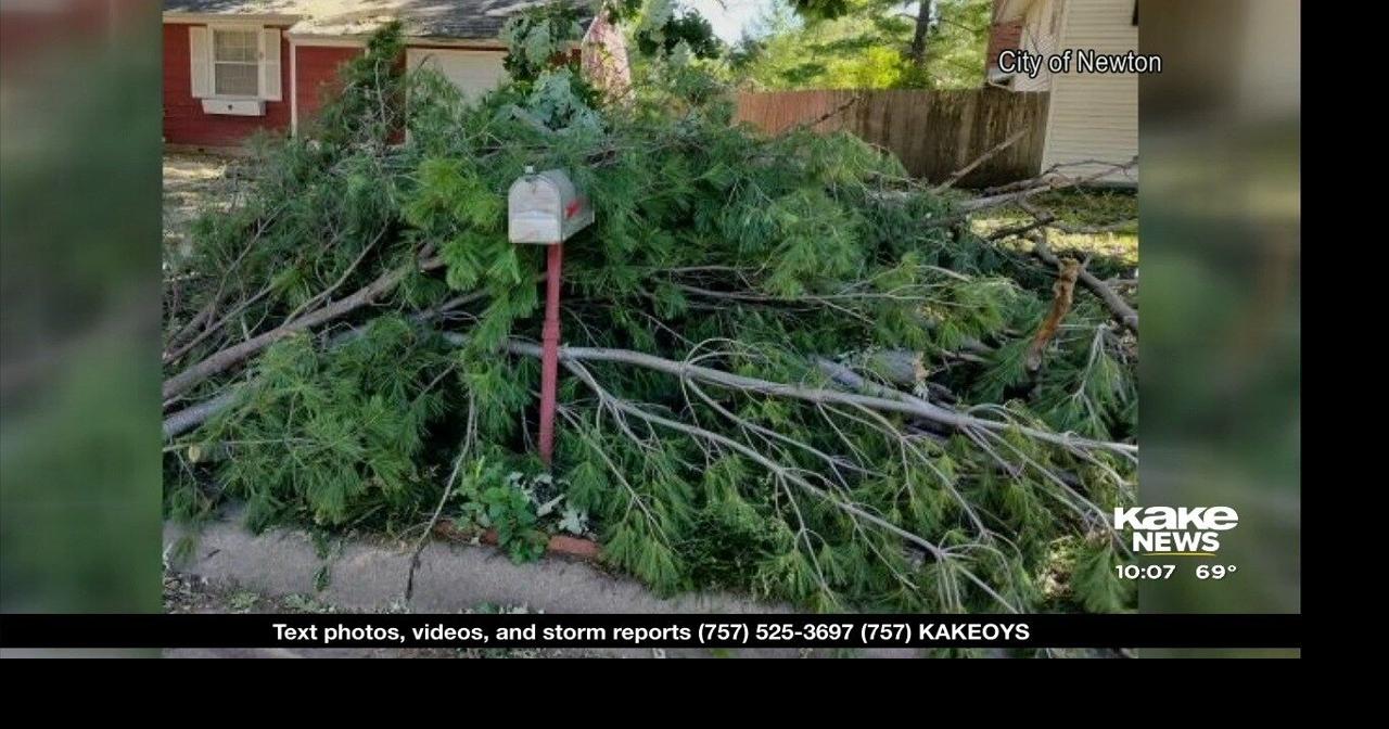 City of Newton continues clearing storm debris | Community | kake.com