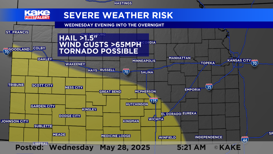 Late day storms on Wednesday could turn severe | Trusted News Source ...
