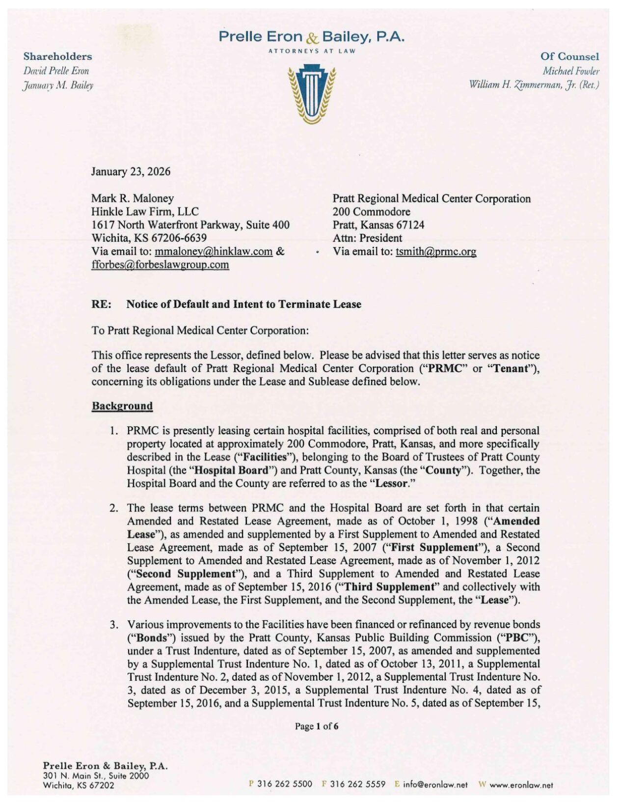 Concern grows about Pratt Regional Medical Center after it defaults ...