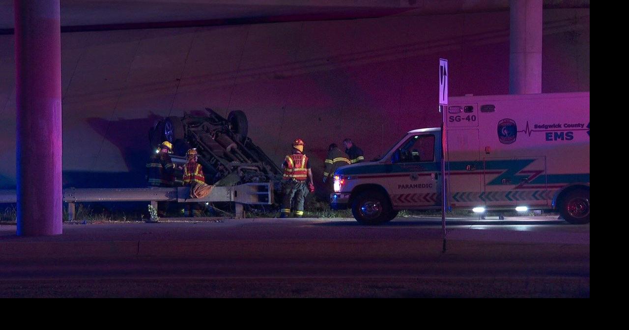 Crash sends car over a bridge in northeast Wichita | Stories | kake.com