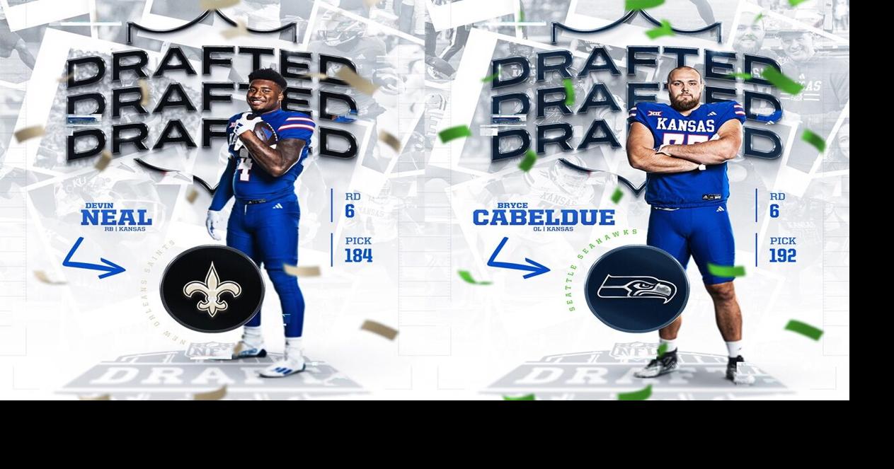 KU's Devin Neal, Bryce Cabeldue selected in sixth round of NFL Draft ...
