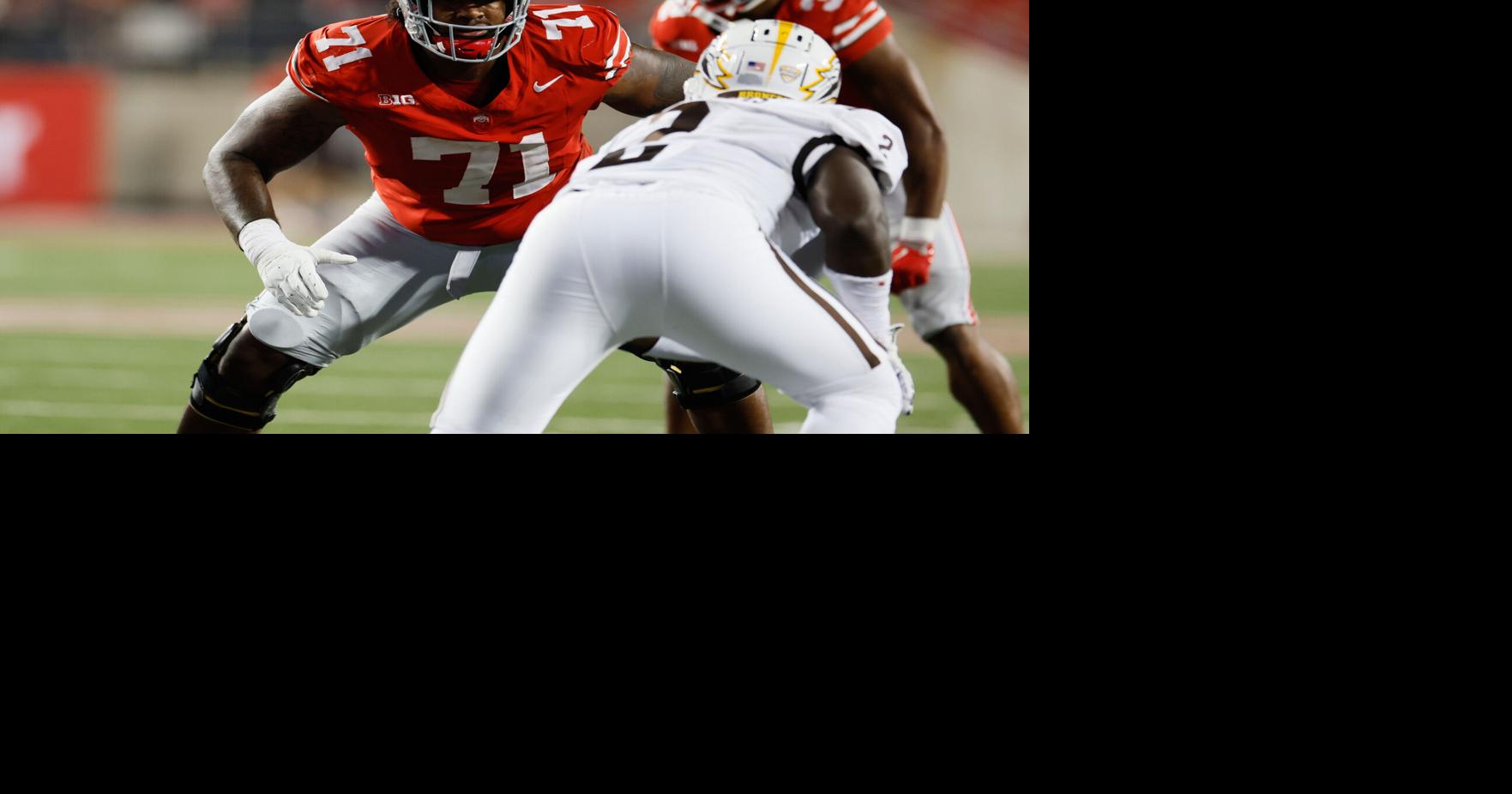 Chiefs use final pick in first round of NFL draft on Ohio State offensive tackle Josh Simmons ...