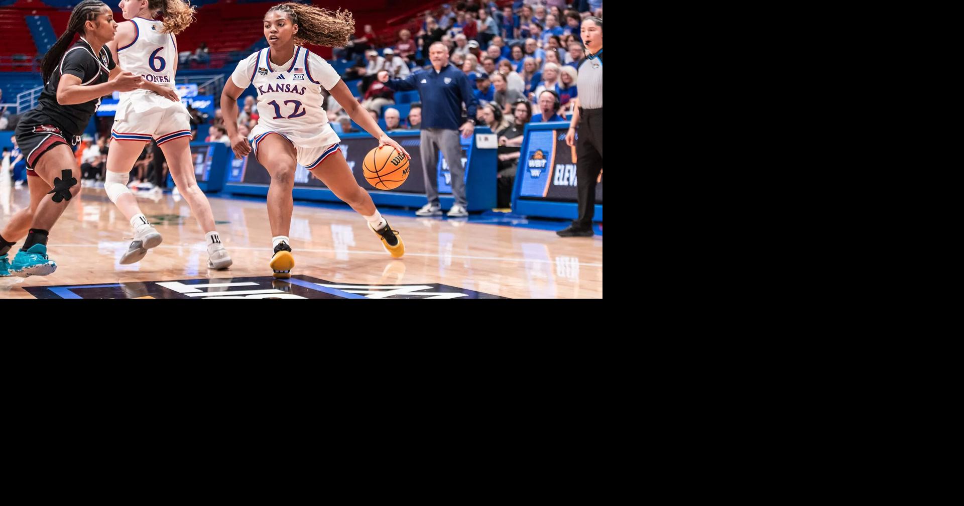 Kansas battles for 79-70 victory over Troy in WBIT opener | Trusted ...