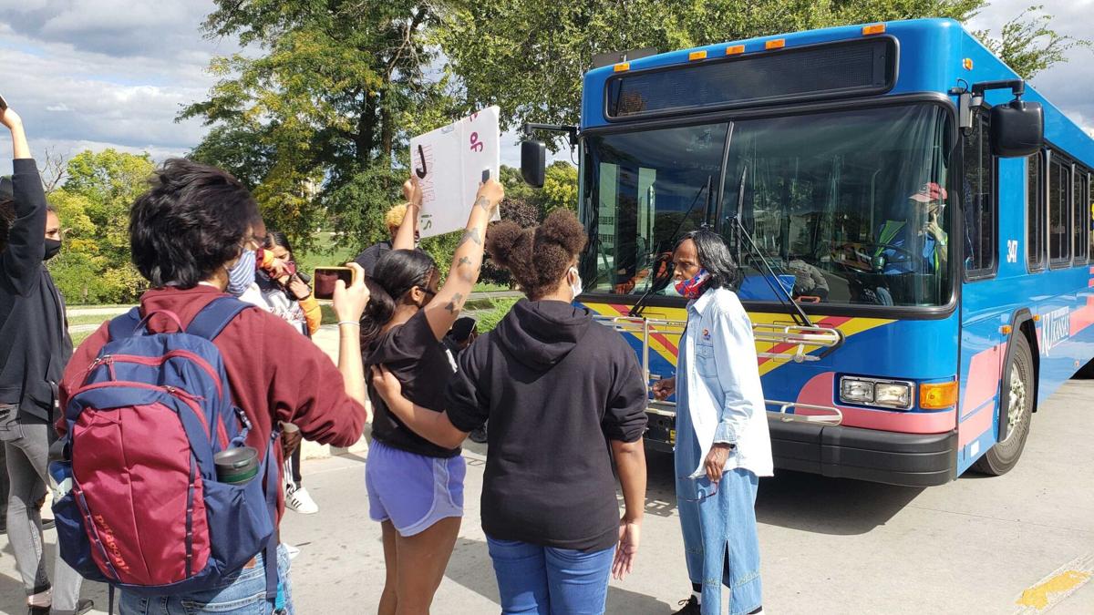 On campus protesters advocate for justice for Black lives; buses ...