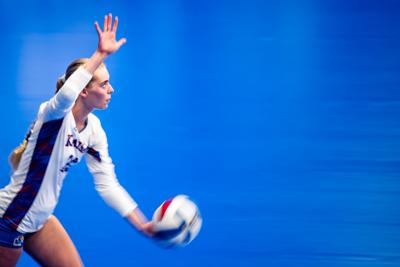 Kansas volleyball defeats Colorado in four sets, finishes Shocker ...