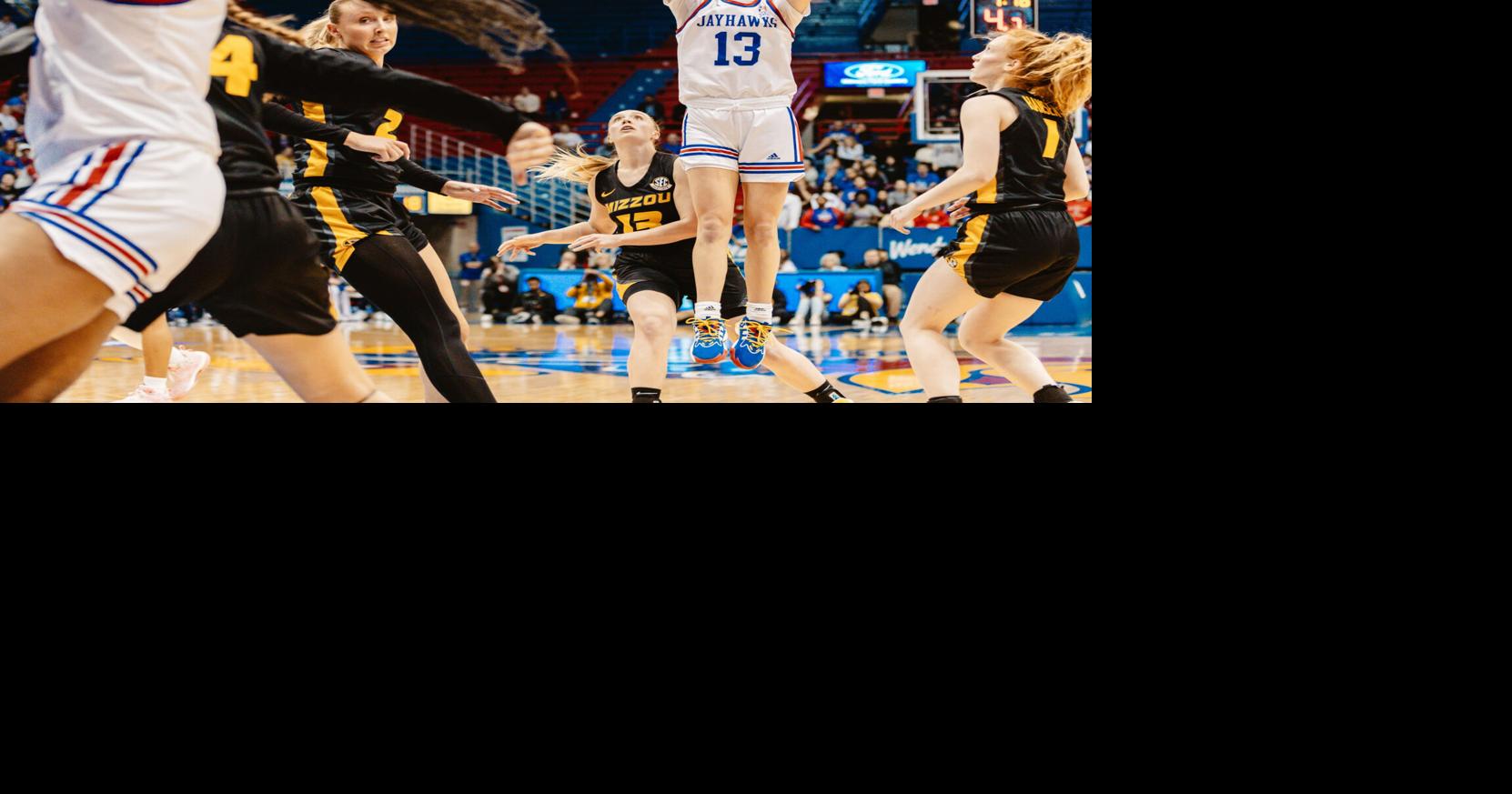 Kansas blows out Missouri in WNIT second round to advance to Super 16 ...