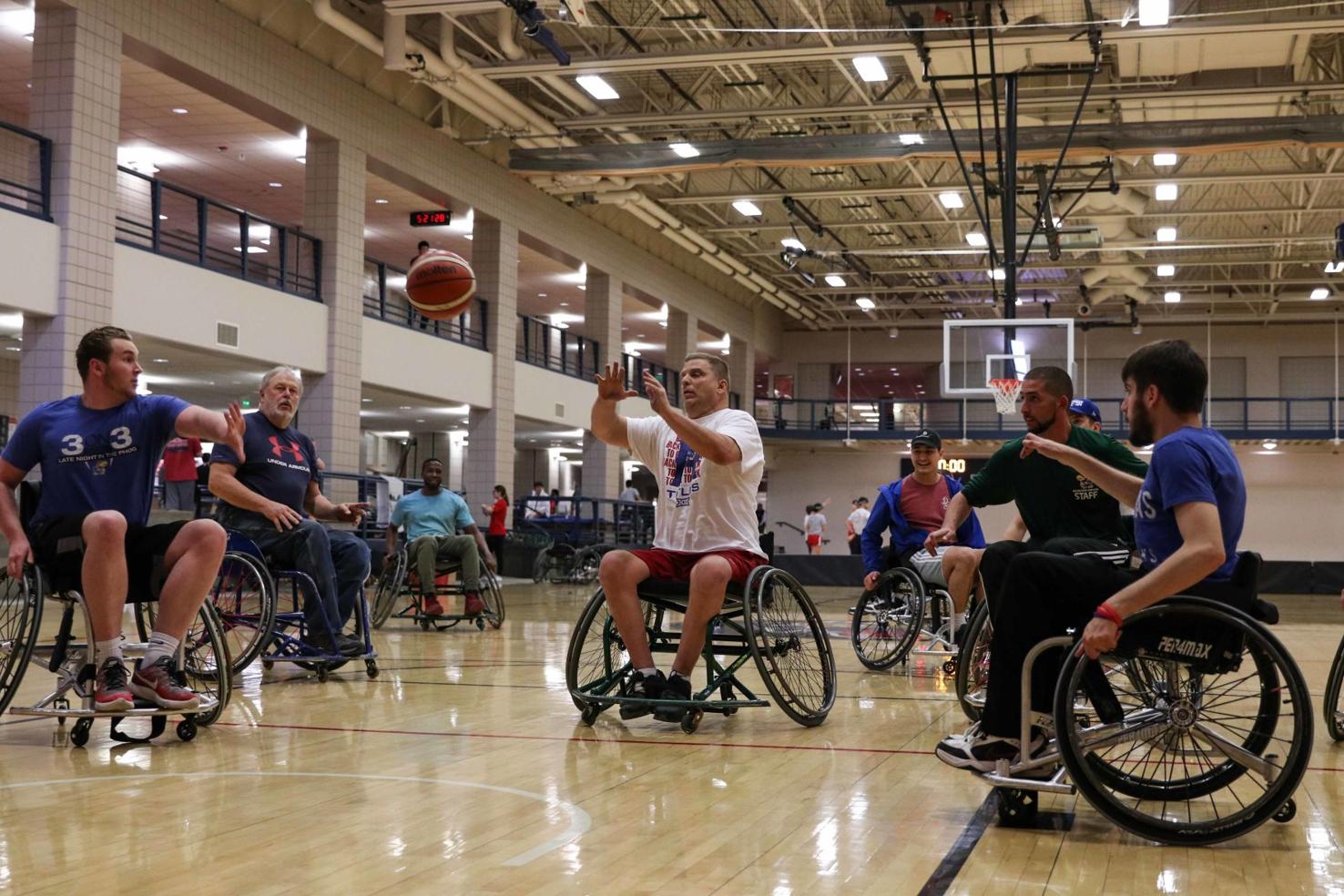 Athletes with disabilities demonstrate their skills during inclusivity ...