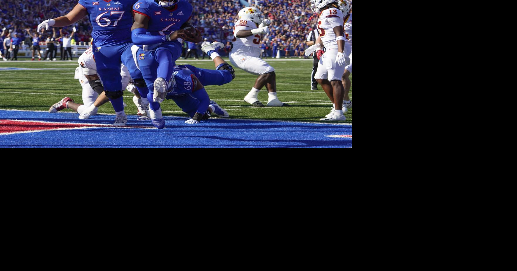 Kansas football stays undefeated, survives close contest against Iowa ...