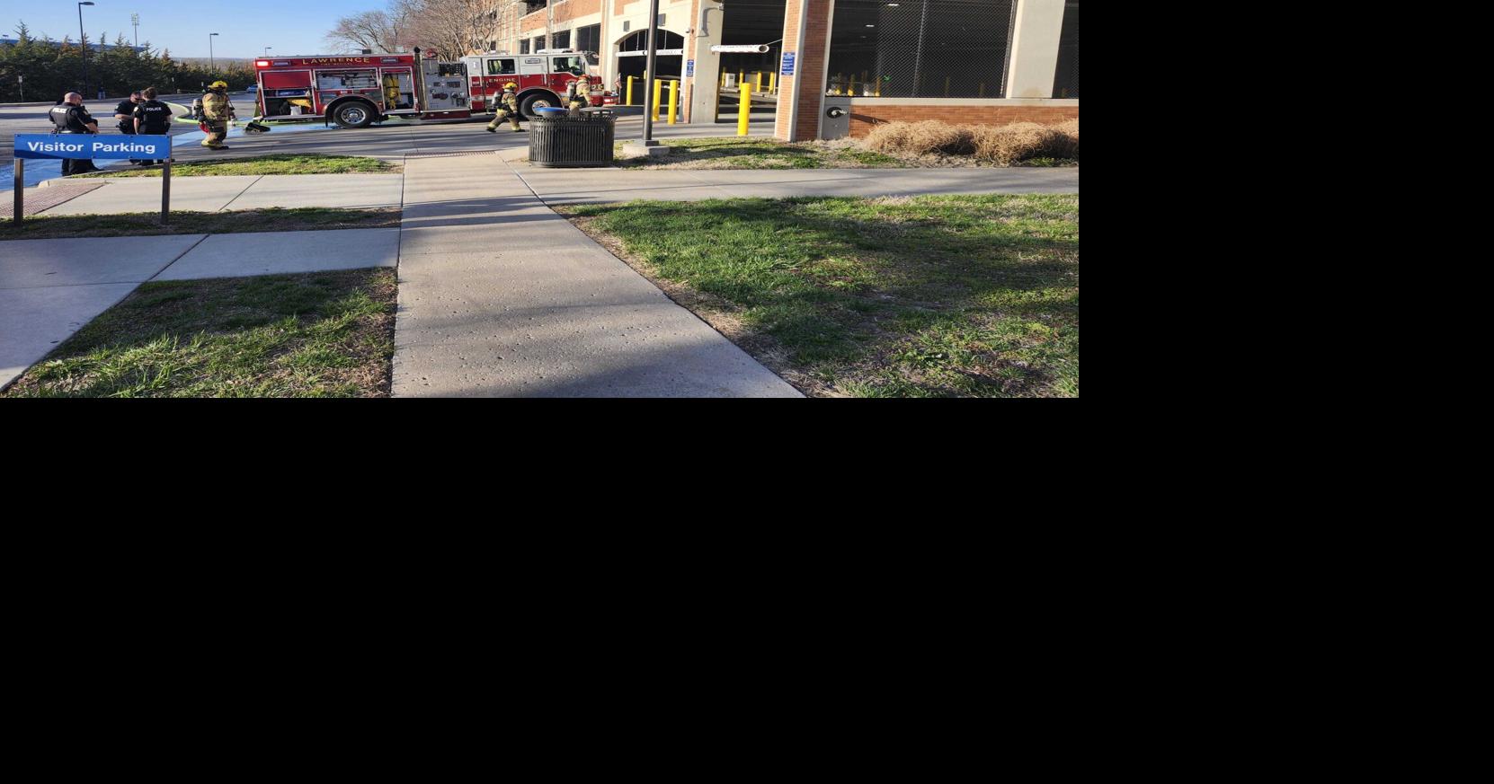 Car on fire at Mississippi St. Parking Garage extinguished with no ...