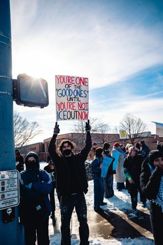 GALLERY: Lawrence High School ICE Protest | Gallery | kansan.com