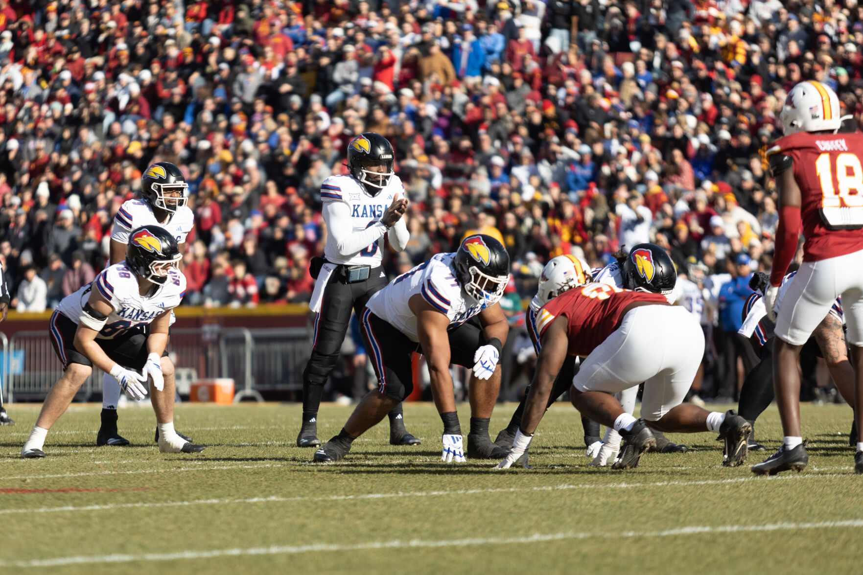 Iowa State 38, Kansas 14: Cyclone rushing attack grounds Jayhawks in ...
