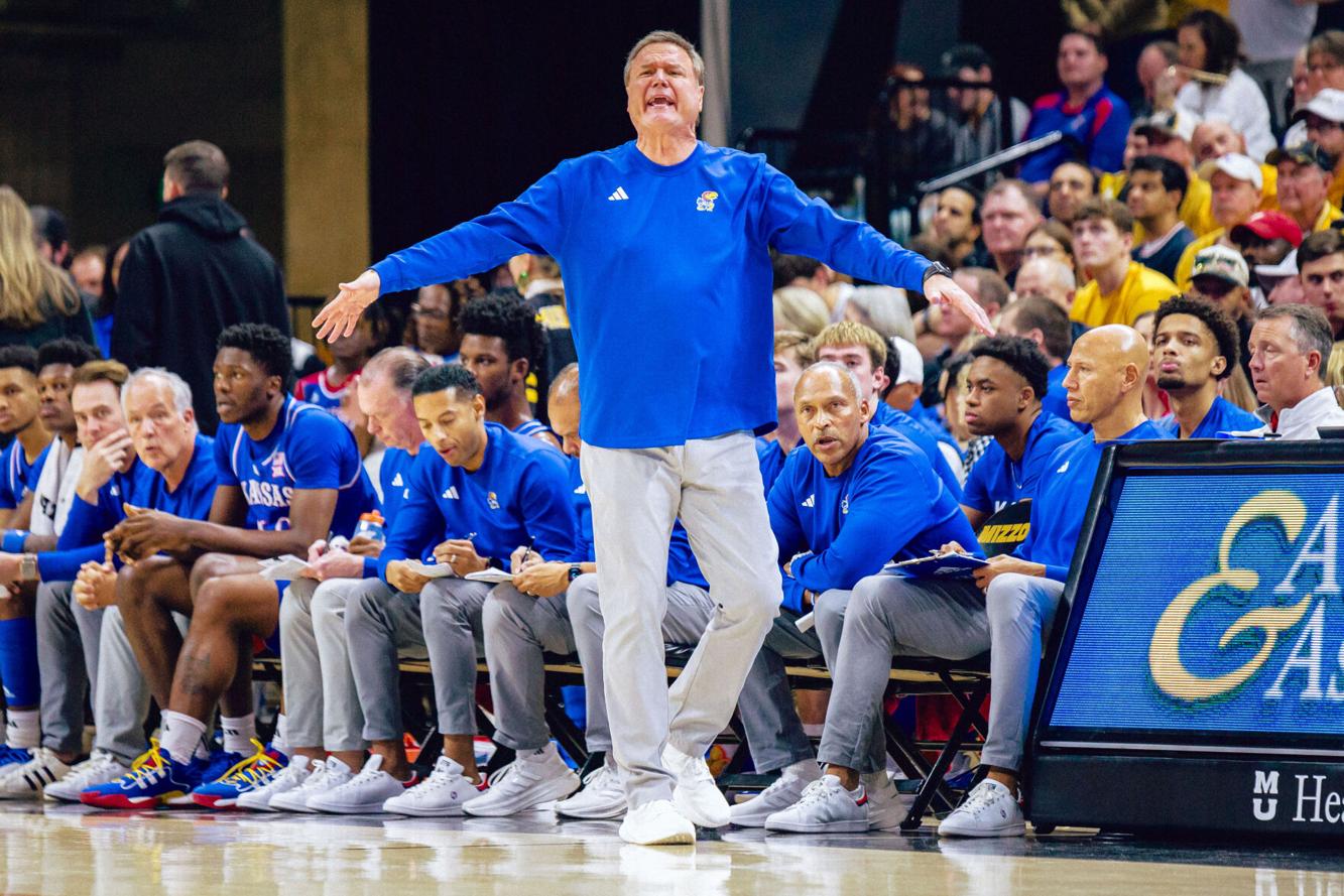 Kansas coach Bill Self, Flory Bidunga preview Border Showdown matchup ...