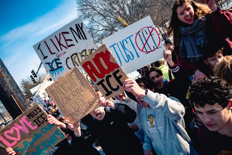 GALLERY: Lawrence High School ICE Protest | Gallery | kansan.com