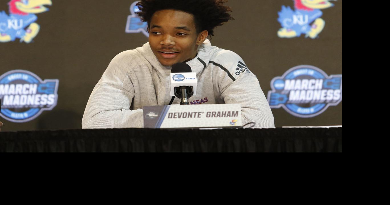 Former KU men’s basketball guard Devonte' Graham campaigns for NBA Most ...