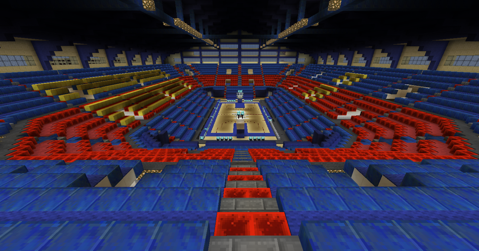 See Allen Fieldhouse recreated in Minecraft | Sports | kansan.com