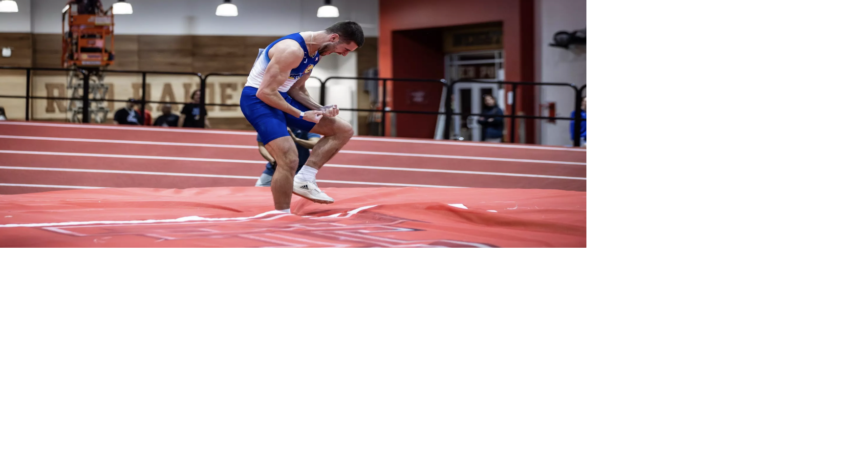 Clayton Simms: soaring high, chasing history at NCAA Indoor Championships | Sports | kansan.com