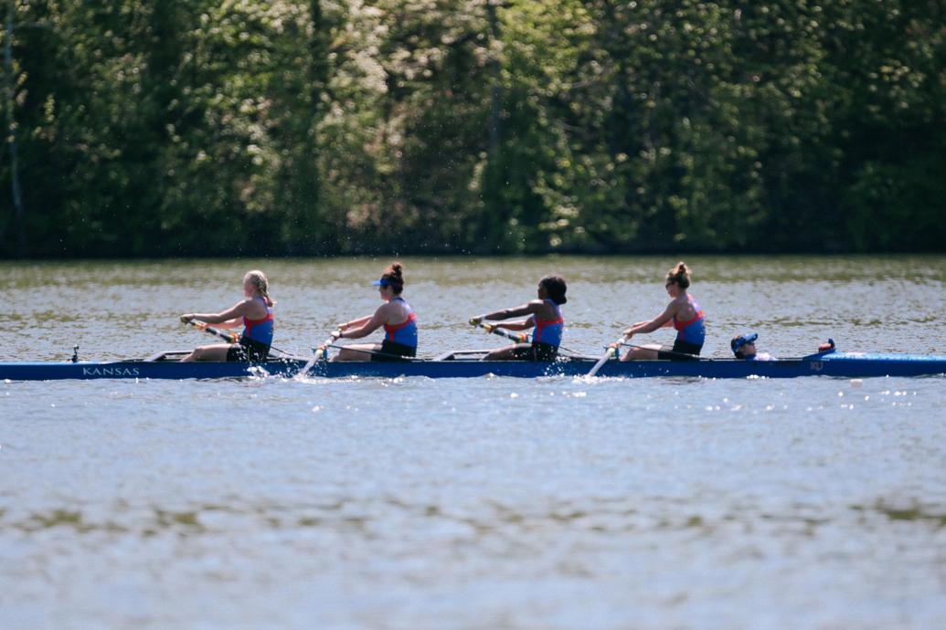 Kansas women's rowing team places in top five all weekend at the ...