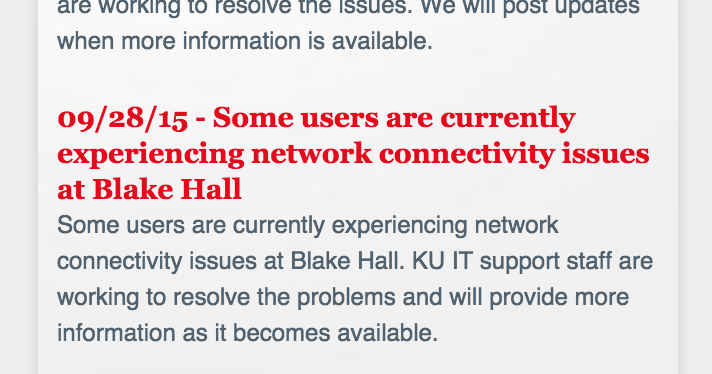 KU IT: Blackboard website is back up after hours of downtime | News ...