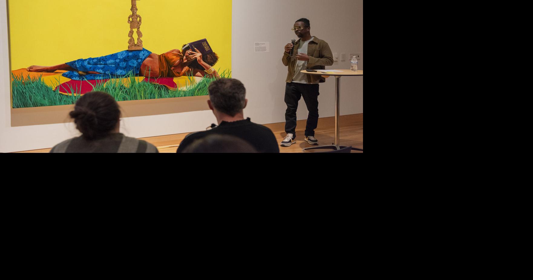 Artist Dr. Fahamu Pecou showcases his artwork at the Spencer Museum of ...