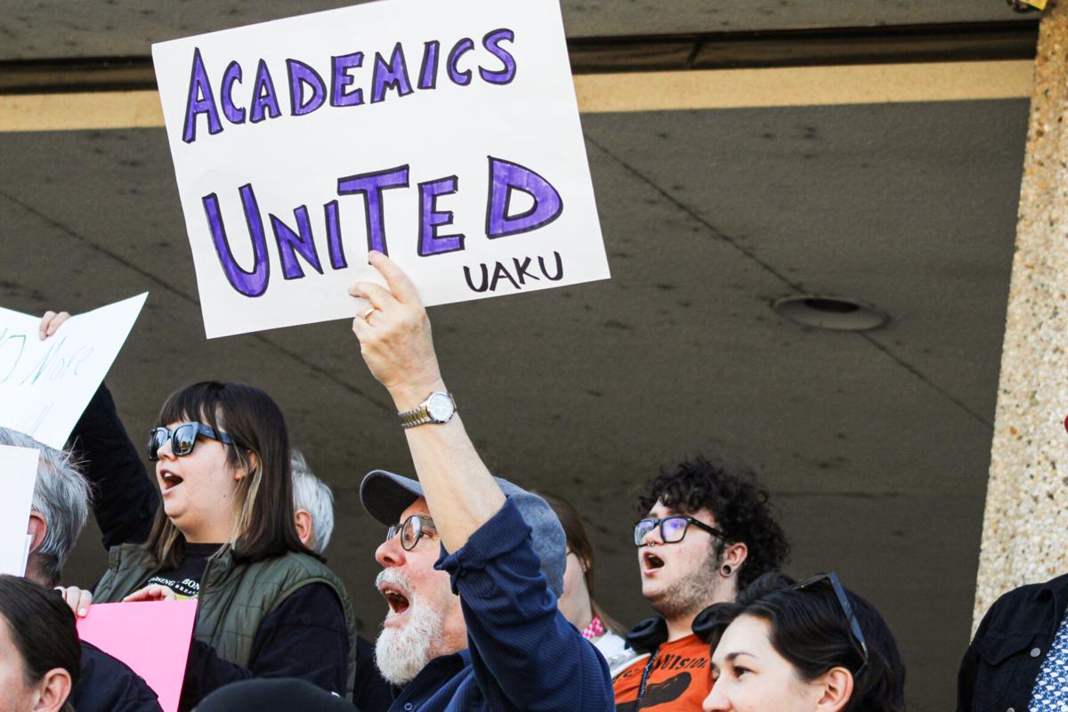 KU faculty union rallies after 500 days of no contract | News | kansan.com
