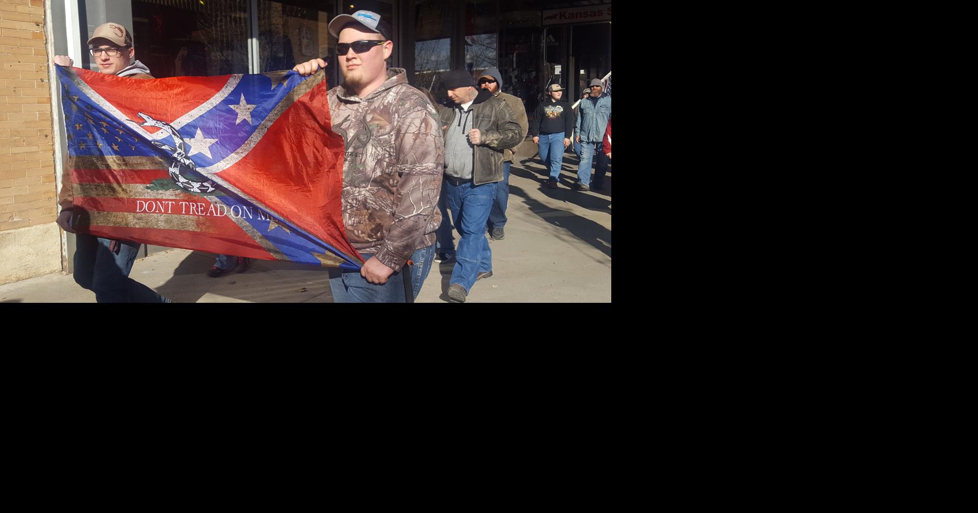 UPDATED: Hundreds march on Mass to defend American flag from planned ...