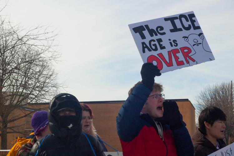 GALLERY: Lawrence High School ICE Protest | Gallery | kansan.com