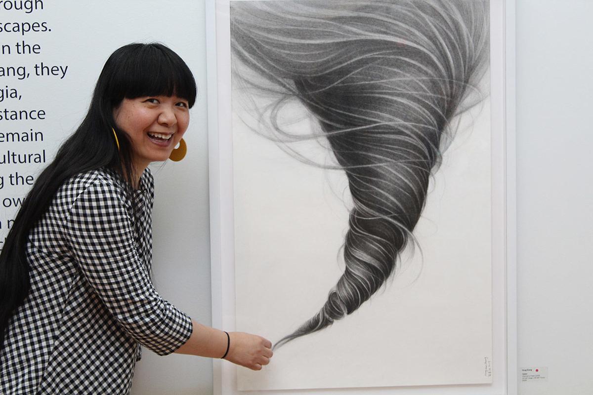 Day in the Life: Lawrence artist Hong Zhang’s art explores hair and ...