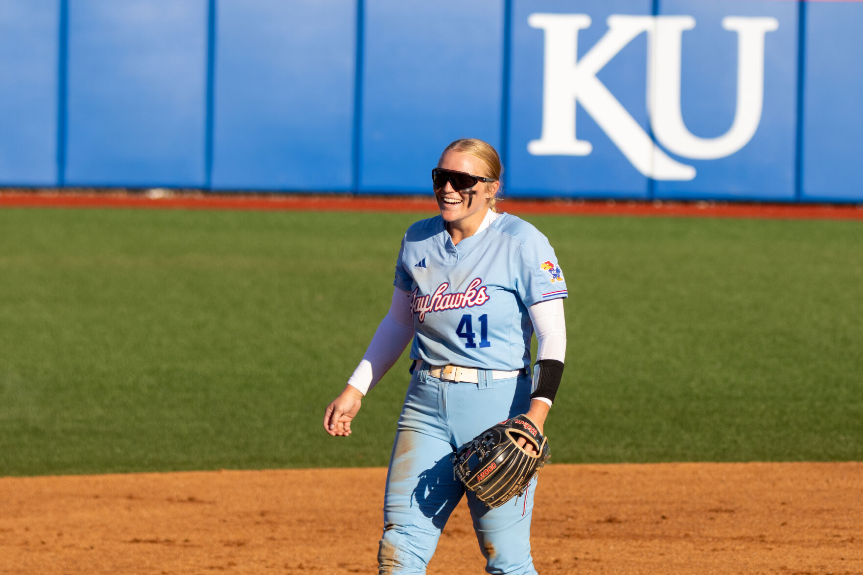 Kansas softball dominates doubleheader to open 2026 season | Sports ...