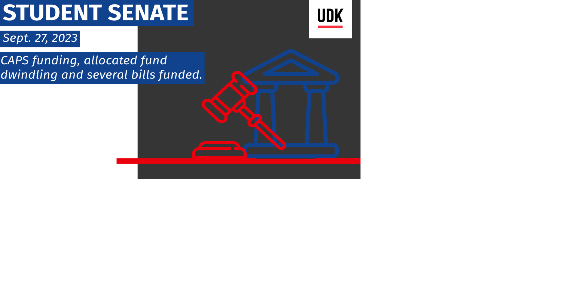 KU Student Senate's unallocated fund; 'We do not have much money as of ...