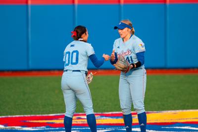 Kansas softball ties series with Texas Tech after surviving extra ...