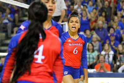 Kansas volleyball closes out non-conference play with a win | Sports ...