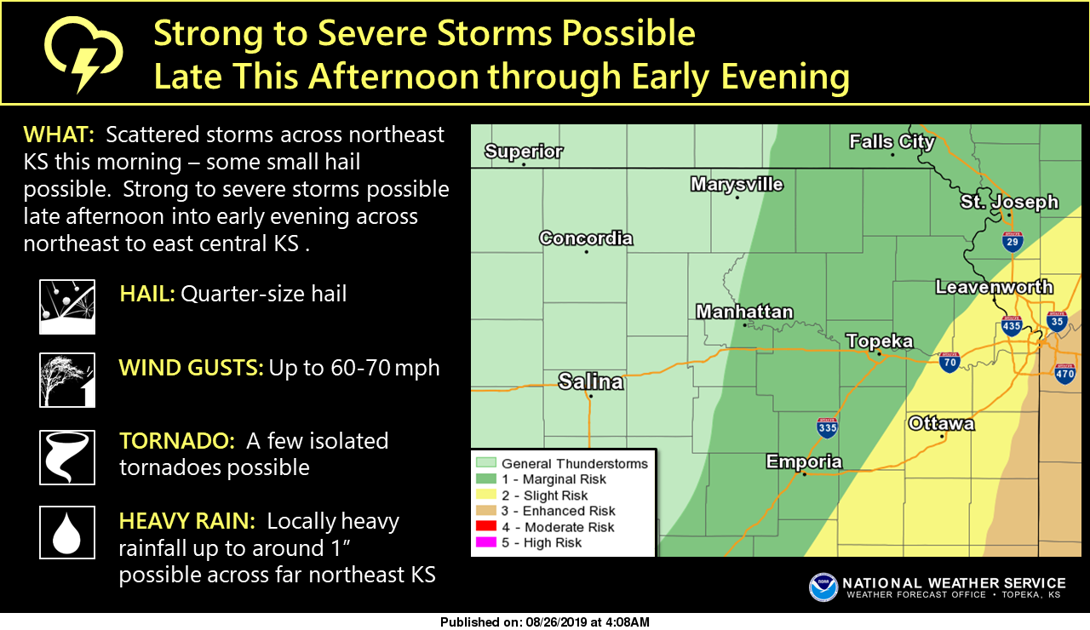 Severe weather possible as storms move through northeast Kansas | News ...