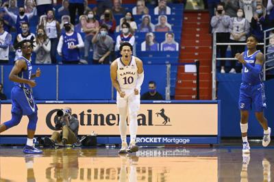 Kansas holds on to defeat No. 8 Creighton 73-72 in late-game thriller ...