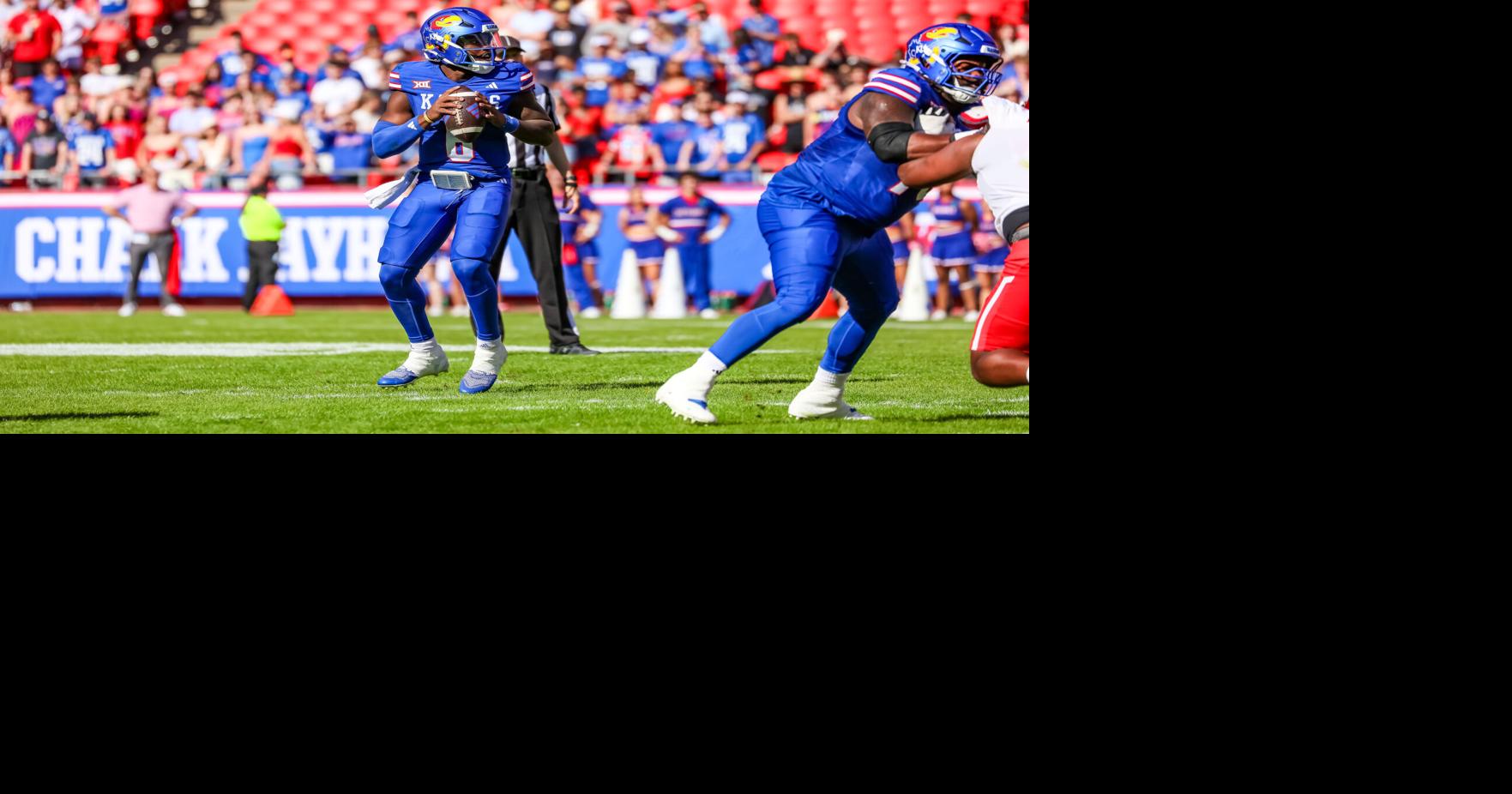 Kansas 42 Houston 14: Kansas football snaps losing streak, defeats ...